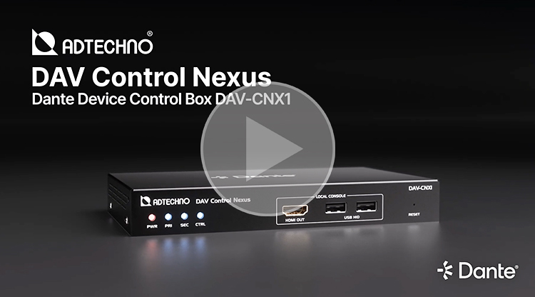 ADTECHNO Launches DAV Control Nexus - DAV-CNX1, next-generation Dante ...